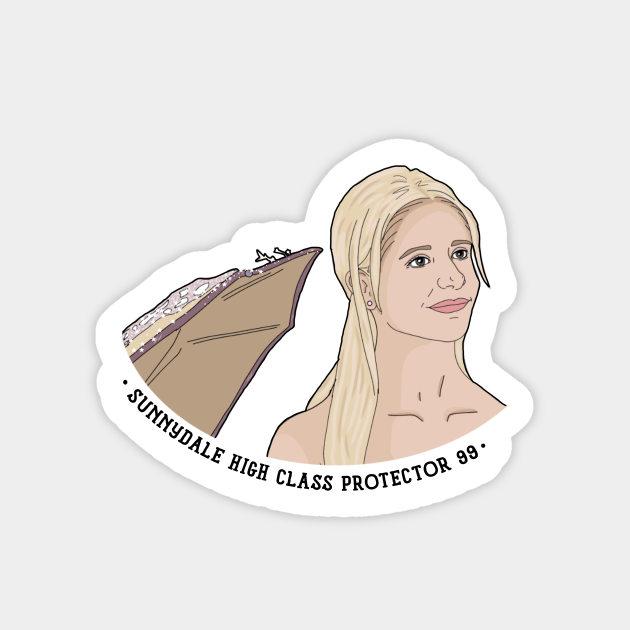 Class Protector Buffy Summers Sunnydale High - Class Protector - Sticker | TeePublic